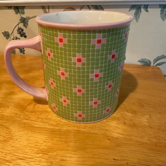 Starbucks | Dining | 204 Starbucks Coffee Mug Barista Pink Green Mosaic ...